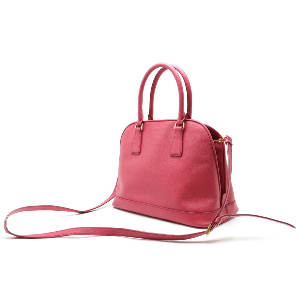 Prada Crossbody 2way Saffiano Leather Peonia Bag Pink - Gem